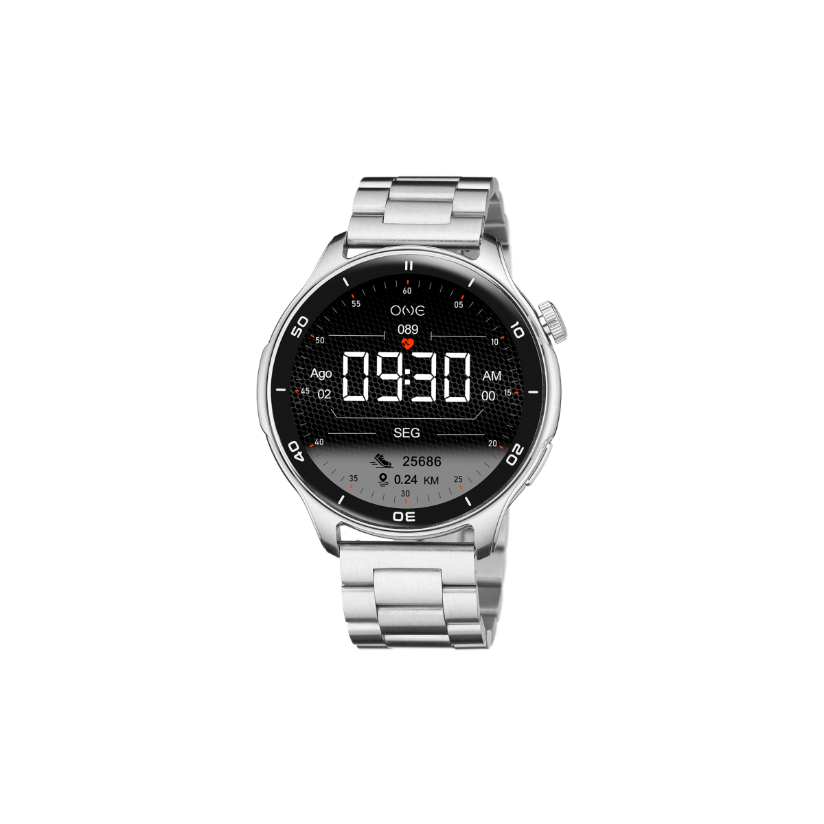 Smartwatch ONE Men Explorer GPS Silver - OSW9822SL51L - ONE