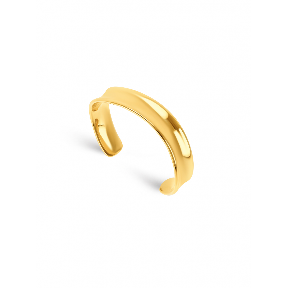 ONE Contour Gold Bangle - OJBA21G - ONE
