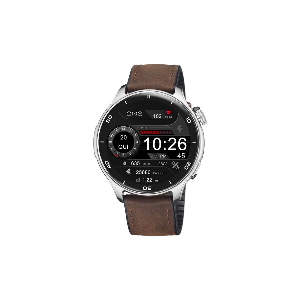Smartwatch One Men Explorer GPS Brown - OSW9822BP51L - ONE